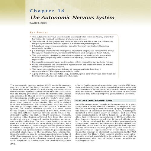 The autonomic nervous system | PDF
