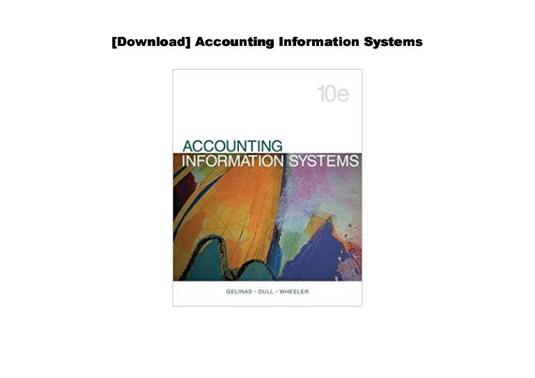 PDF Accounting Information Systems pdf-accounting-information-systems