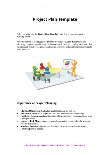 Project Schedule Template - Guide 2024.docx