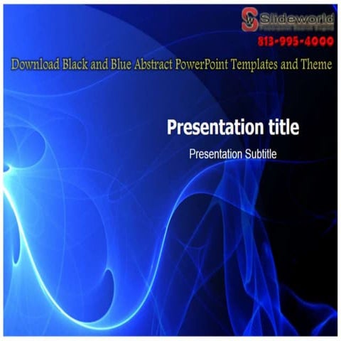 Download black and blue abstract powerpoint templates and theme | PPT