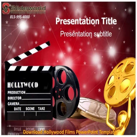 Download hollywood films powerpoint template | PPTX