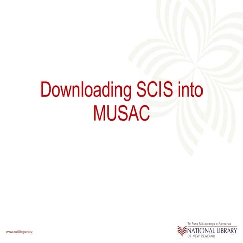 Downloading Scis Into Musac | PPT