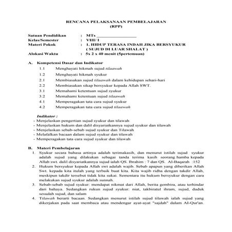 Download rpp fiqih k13 mts kelas viii | DOCX
