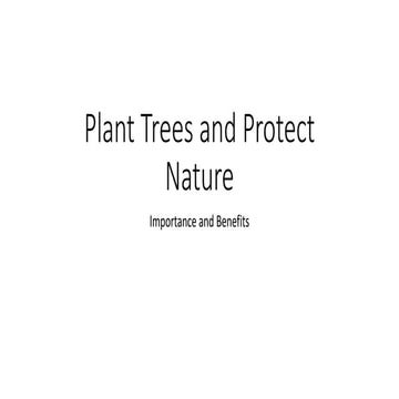 plant trees to save nature and the earth.pptx | Science