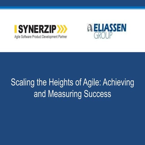 Scaling And Measuring Agile | PPT