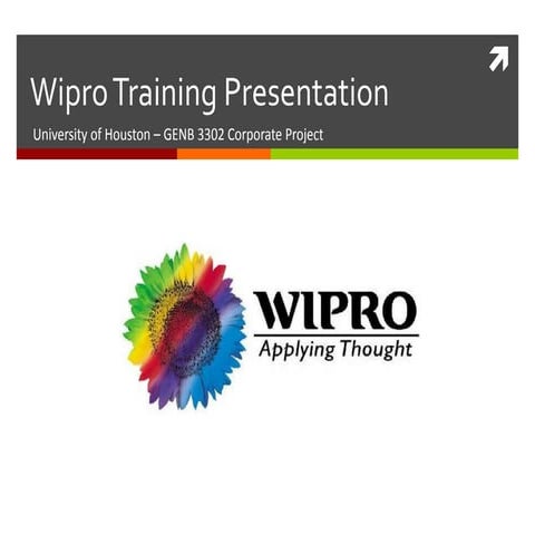 Corporate Project: Wipro – Introductory Training | PPTX | Logistics ...