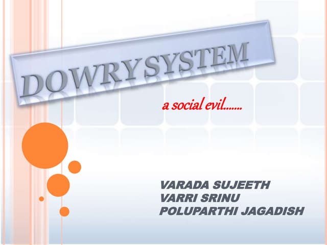 Dowry System .ppt