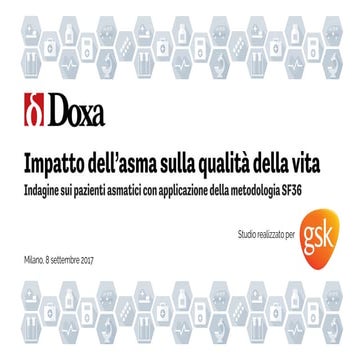 Asma: ne soffre il 6% degli italiani. Doxa x GSK | PDF