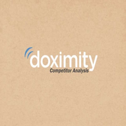 Doximity competitor analysis tracey fu | PPTX