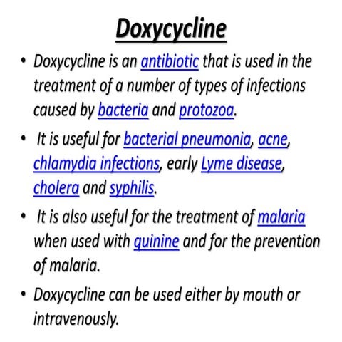 Doxycycline | PPTX