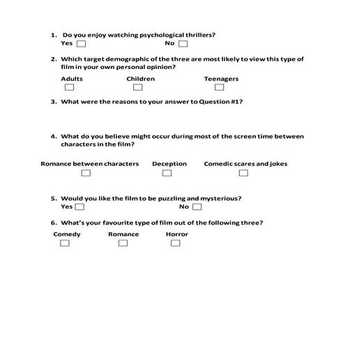 Questionnaire | DOCX
