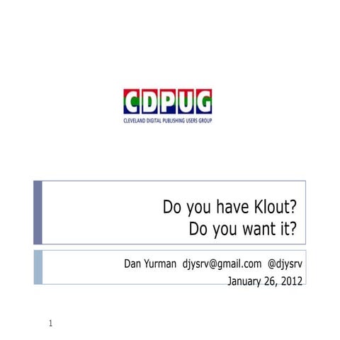 Klout Perks one-pager | PDF