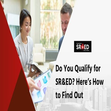 How to Check If You Qualify for an SR&ED Claim | PPT