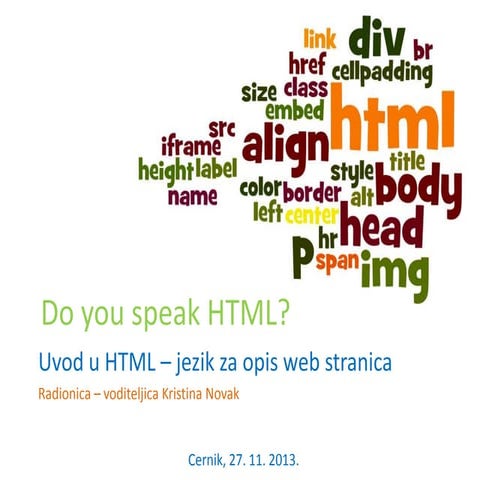 Do you speak HTML? | PPTX