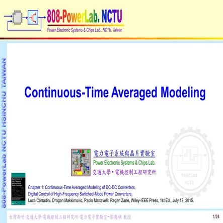 Continuous-Time Averaged Modeling | PPT