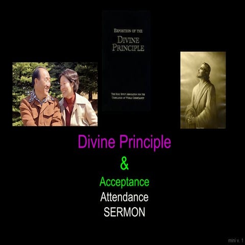 Sermon DP & Acceptance => Attendance | PPT