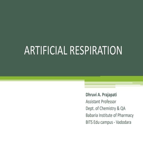 Artificial respiration | PPTX
