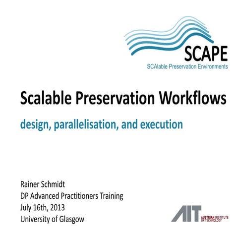 SCAPE general presentation | PPTX