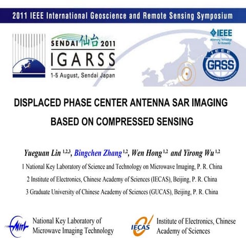 DPCA_SAR Imaging Based on CS.ppt | Physics | Science
