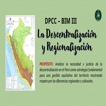 DPCC - 4° SEC- DESCENTRALZIACIÓN Y REGIONALIZACIÓN EN EL PERÚ.ppt