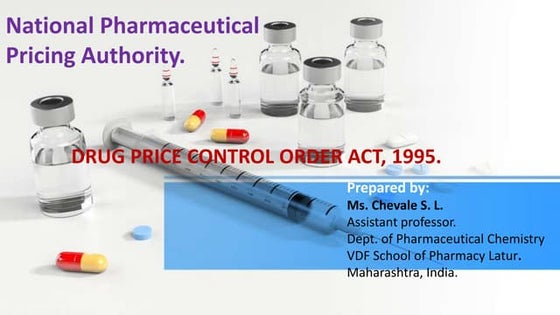 Drug Price Control Order 2013 | PPTX