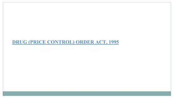 Drug Price Control Order -2013 | PPTX | Pharmaceutical Industry ...