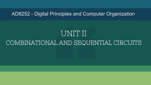 DPCO-Unit 2-Combinational Circuit.pdf DPCO-Unit 2-Combinational Circuit.pdf