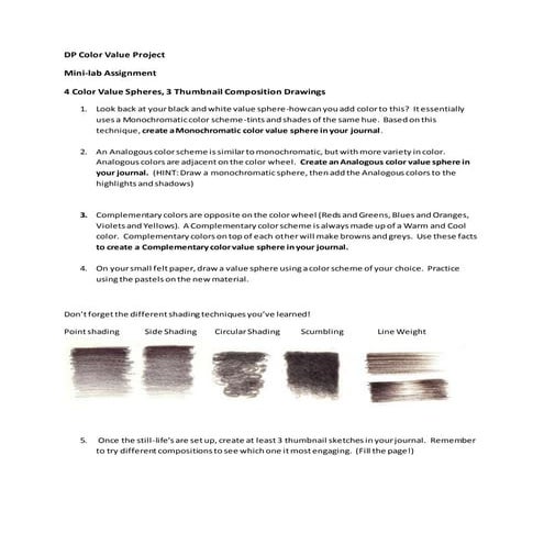 Dp color value minilab assignment (3) | PDF