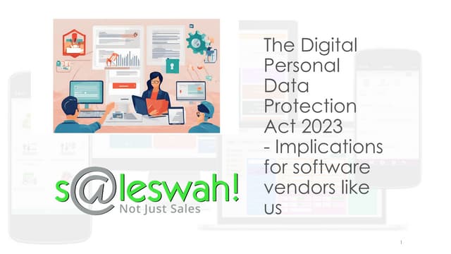 How To Stay Compliant With The Provisions Of The Dpdp Act As A Software