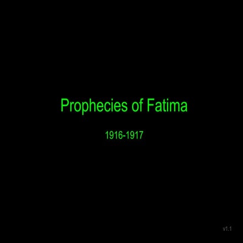 DP & Fatima Prophecy | PPT