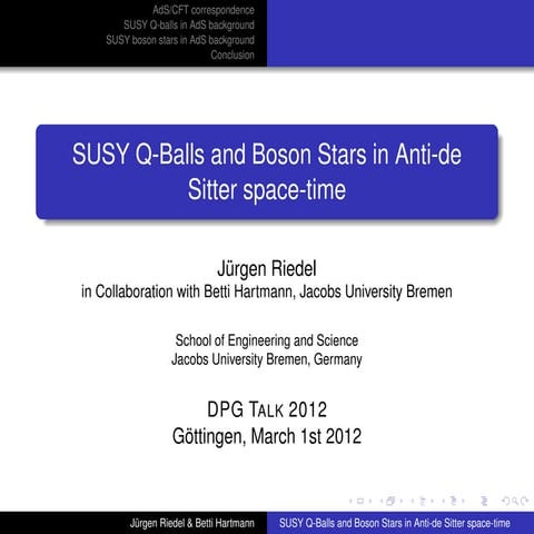 SUSY Q-Balls and Boson Stars in Anti-de Sitter space-time | PDF