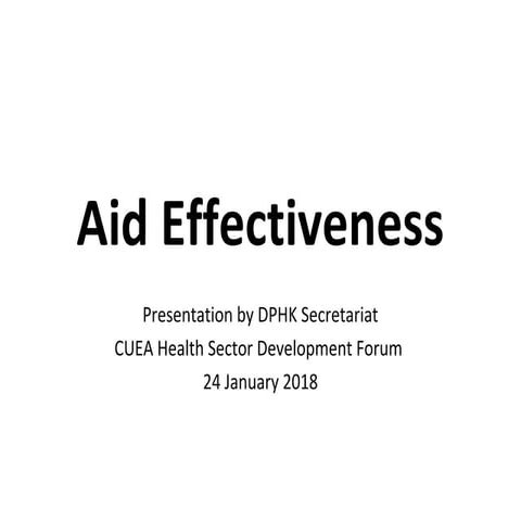 The Development Partner for Health in Kenya | PPT