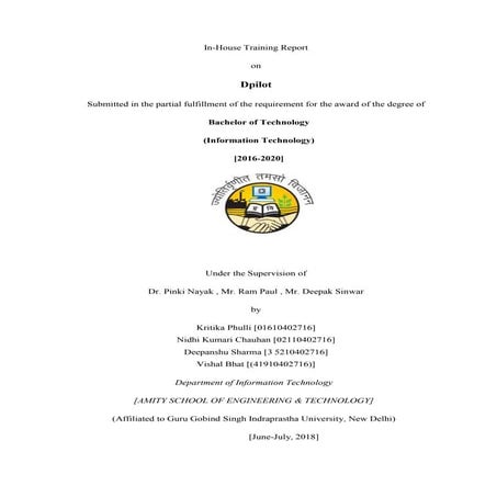 Report Dpilot A Cloud Based File Transfer Web Application Pdf