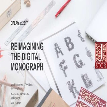 Reimagining the Digital Monograph: Improving the Discovery and Use of ...