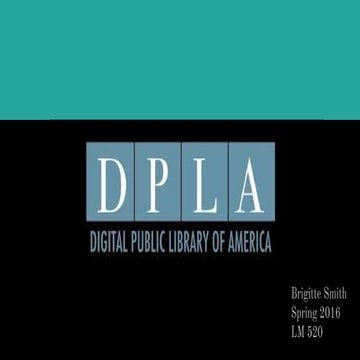 The Digital Public Library of America | PPT