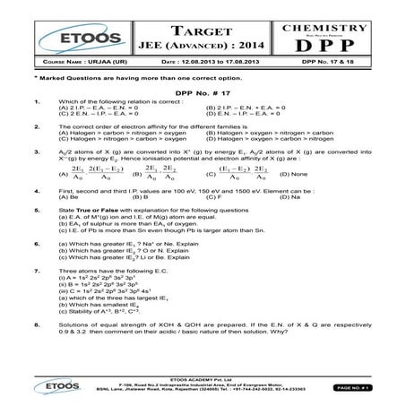 Dpp 01 periodic_table_jh_sir-3576 | PDF
