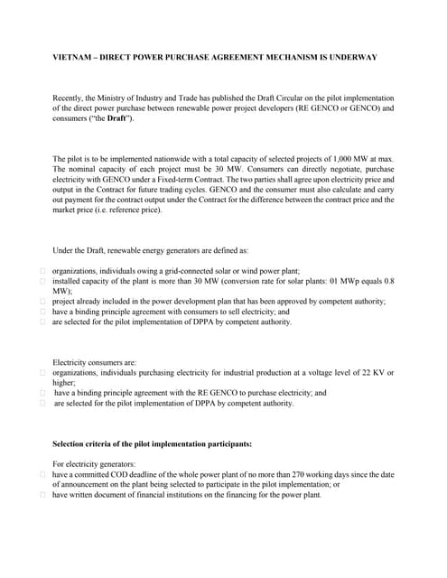 The power purchase agreement (ppa) presentation | PPTX | Power and ...