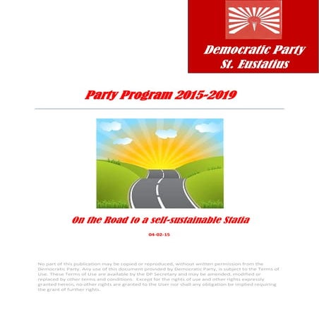 DP party program 2015-2019 | PDF | Civic affairs | Politics