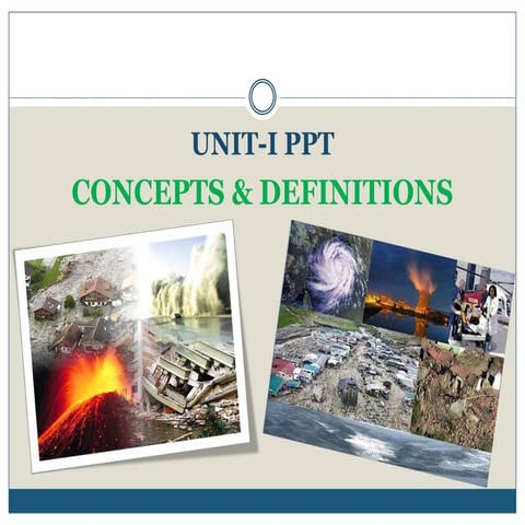 Concept of Disaster | PPTX