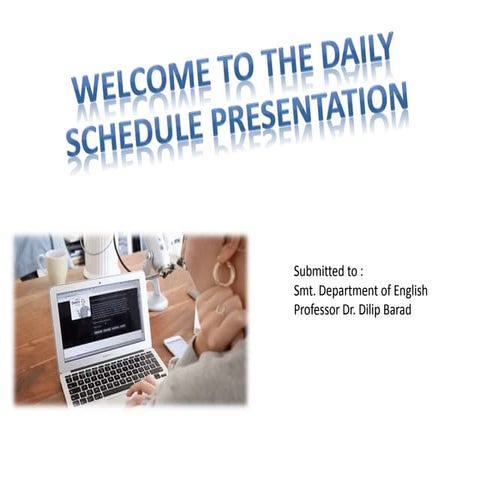 Daily schedule Presentation | PPT