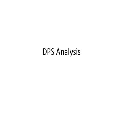 Dps analysis VIBE Magazine | PPTX