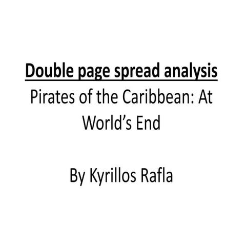 Pirates of the caribbean | PPTX