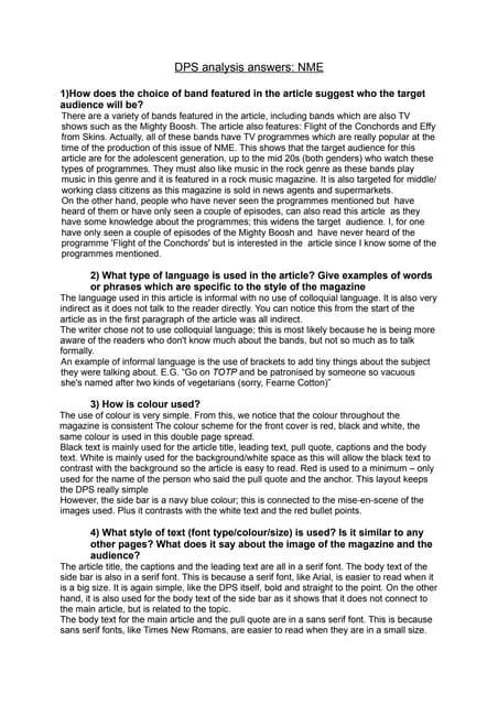 Dps Analysis Nme | PPT