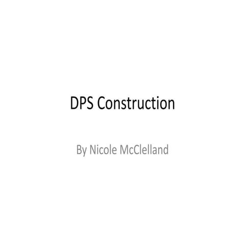 Dps construction | PPT