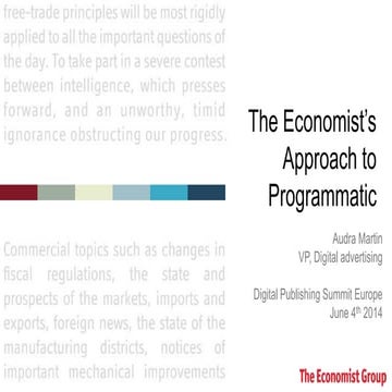 The Economist's Approach to Programmatic | PPTX | Desktop Publishing ...