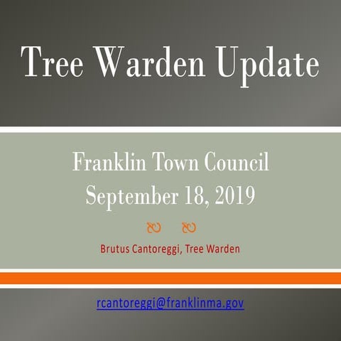 DPW Presentation: Tree Warden | PPT