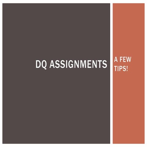 Dq assignments | PPTX