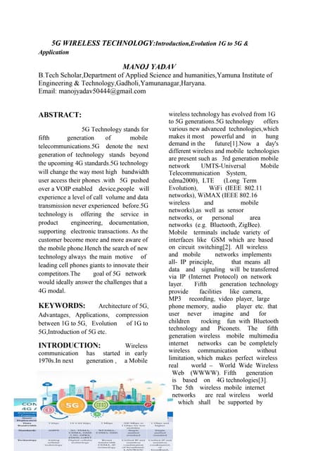 6G TECHNOLOGY:REVOTION FROM 1G TO 6G AND ADVANTAGES-DISADVANTAGES | PPTX