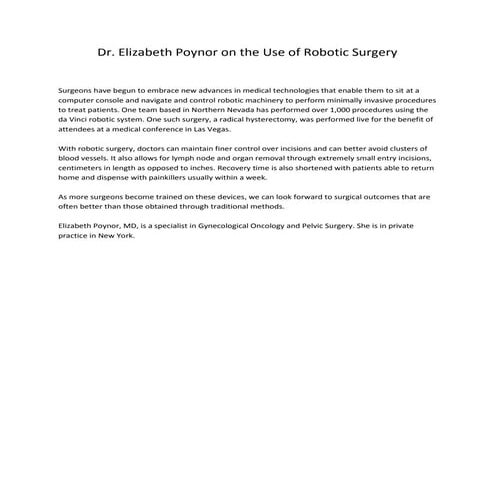 Robotic Surgery in Gynecologic Oncology Delhi _ Dr. Kanika.pptx
