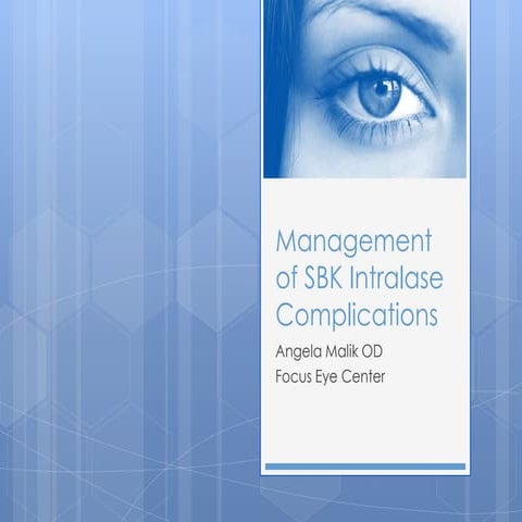 2013 Co-Management Management of complications Dr. Malik | PPTX